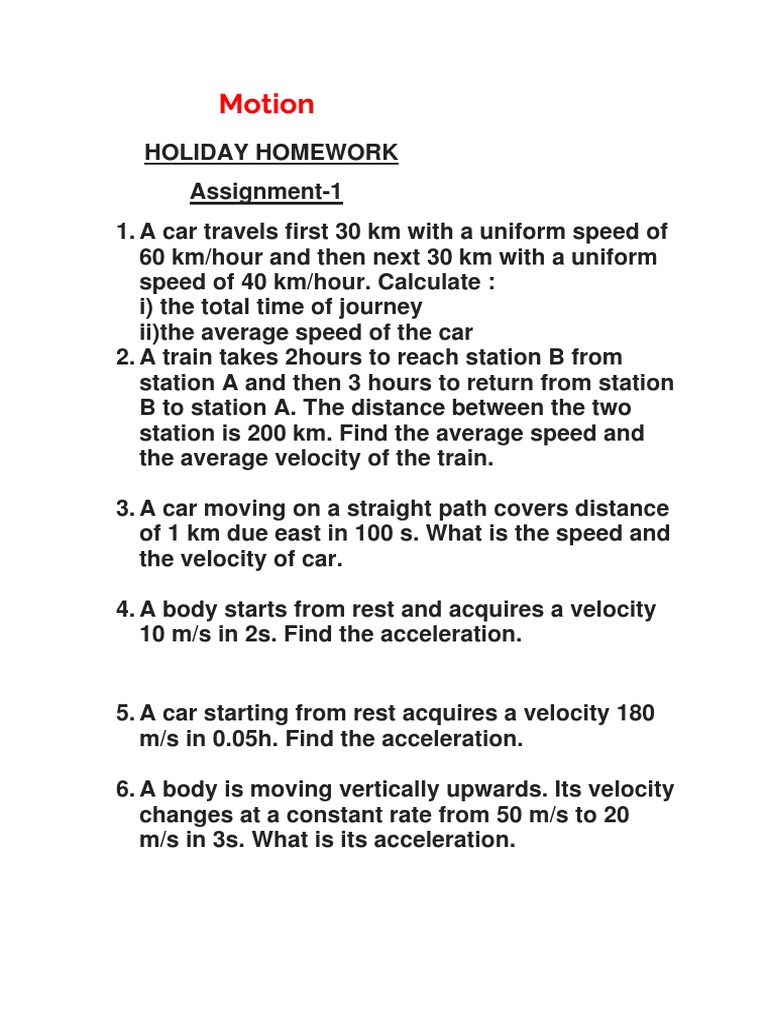 IX Motion Assignment1 | PDF