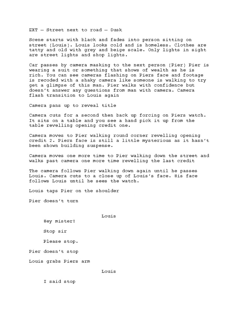 Poverty Script | PDF