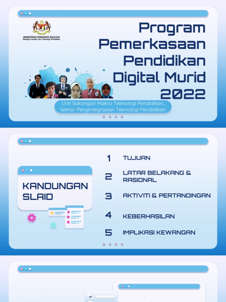 Program Pemerkasaan Pendidikan Digital Murid 2022 | PDF