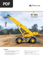 RT880E 80 Ton Crane Load Chart | PDF | Crane (Machine)