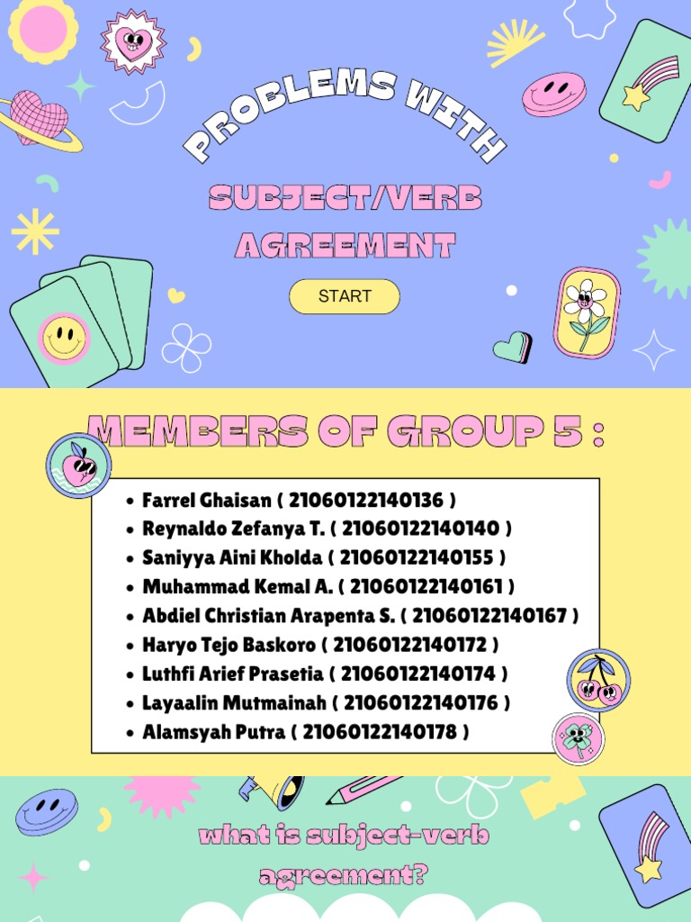 English-Subject Verb Agreement | PDF | Verb | Subject (Grammar)