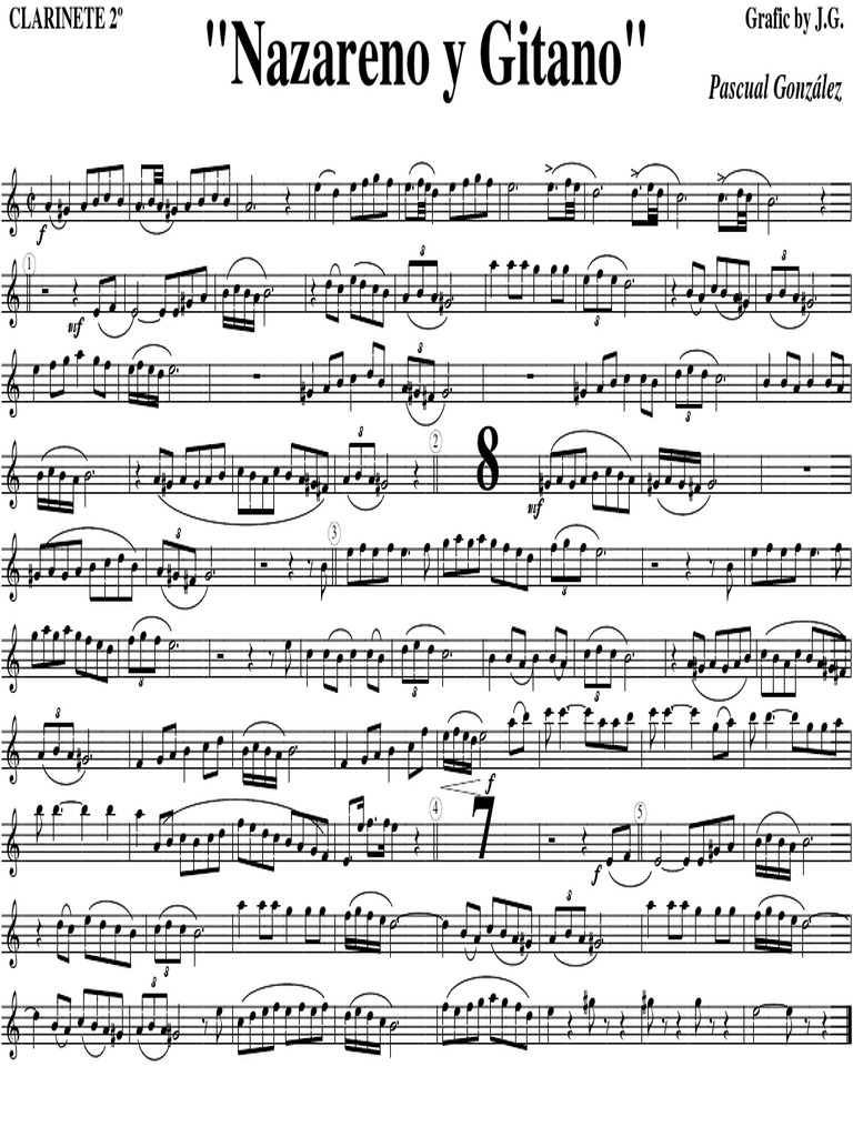 04clarinete 2º Nazareno y Gitano | PDF