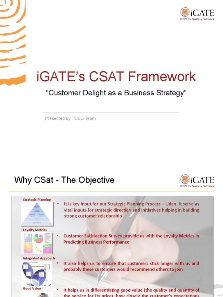 CSaT Framework V1.0 | PDF | Customer Satisfaction | Strategic Planning