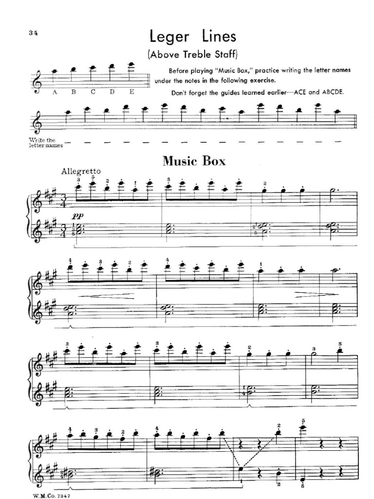 Leger Lines Music Practice Guide | PDF