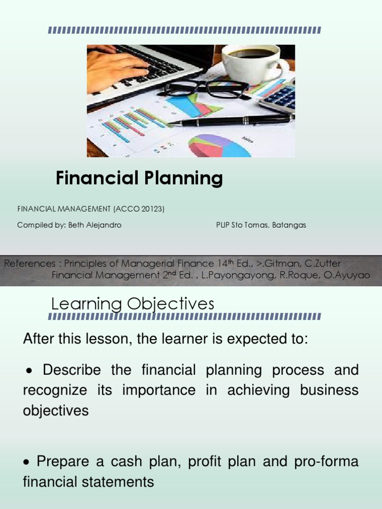 Financial Planning Upload | PDF | Budget | Pro Forma