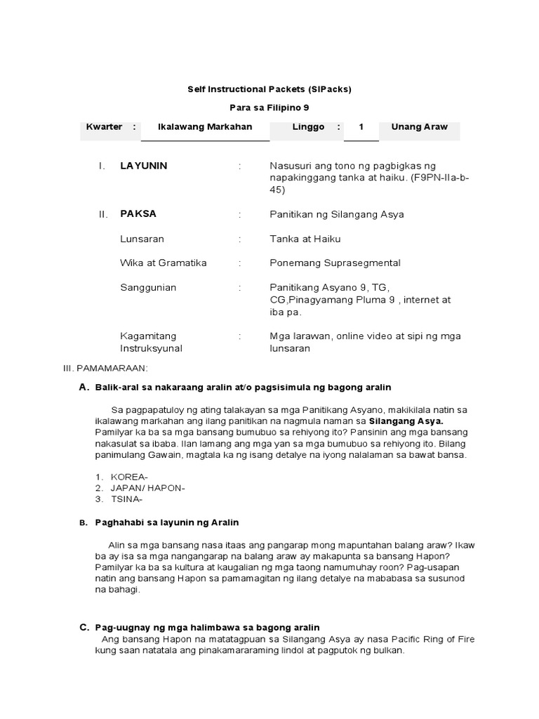 2nd Quarter Filipino 9 Final Edit 1 Qarodel | PDF