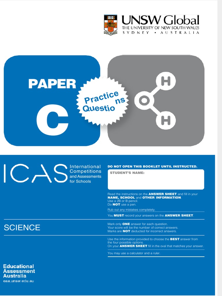 Icas Science Paper C | PDF | Motor Oil | Liquids