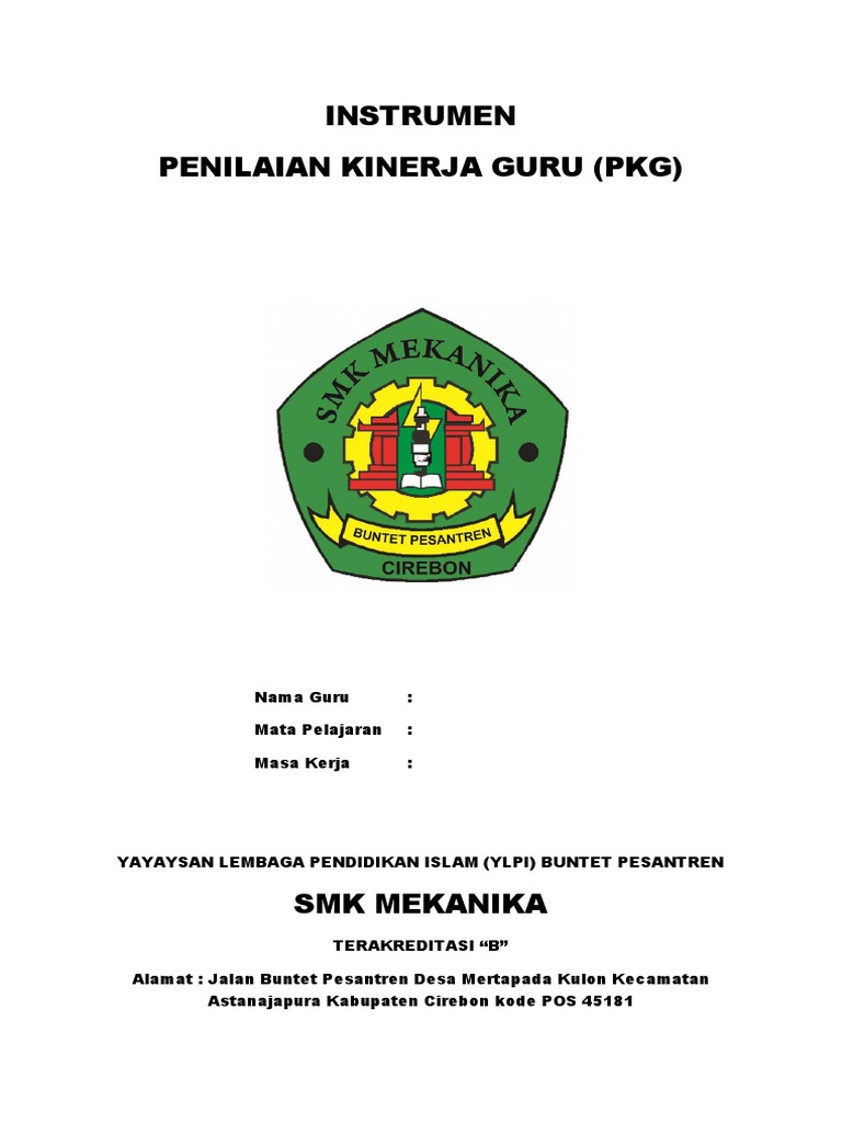 Instrumen PKG 2022 | PDF