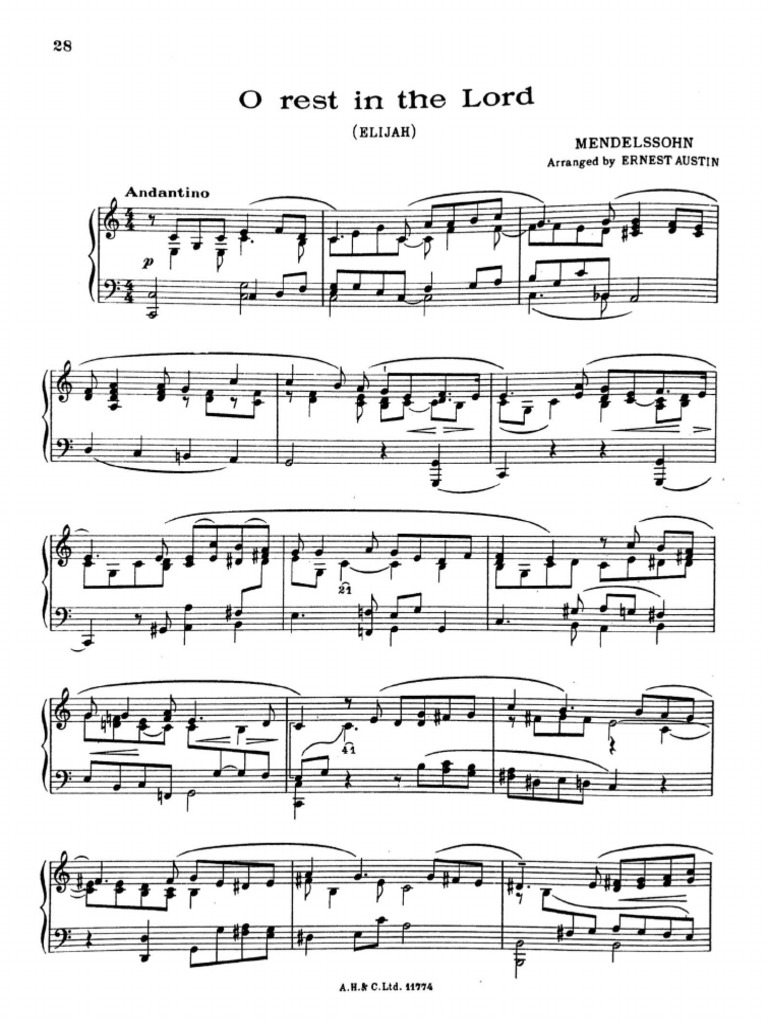 O Rest in The Lord | PDF