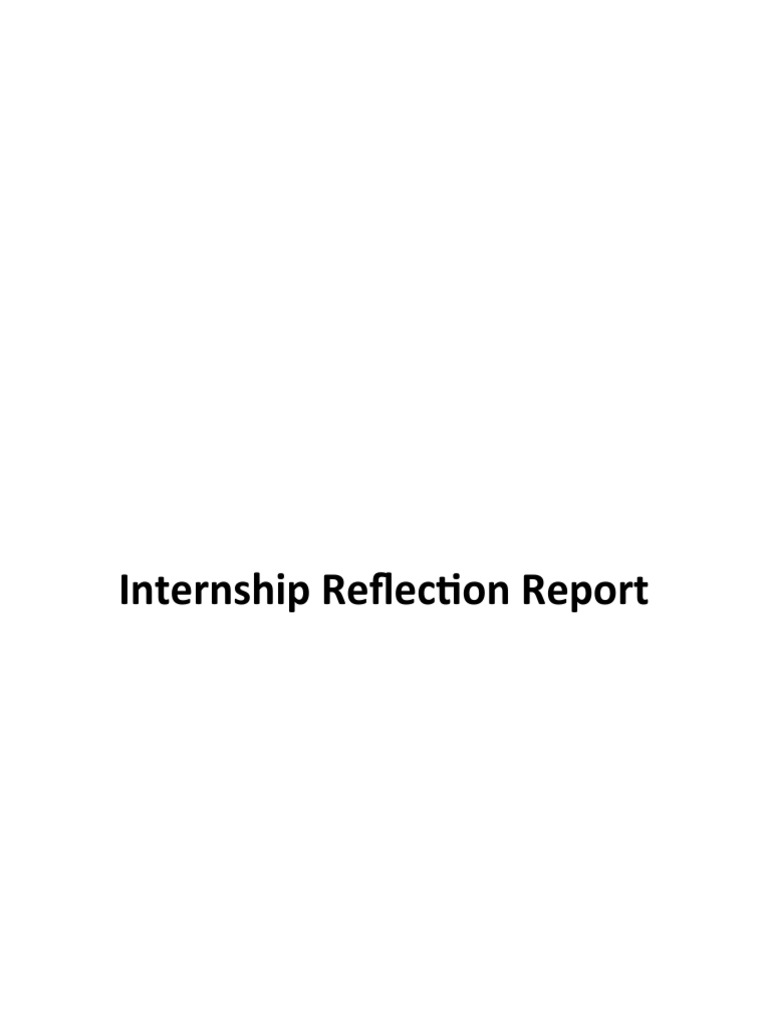 MBA Internship Reflection Report | PDF | Internationalization | Market (Economics)