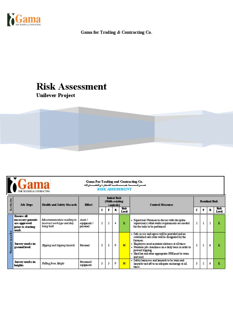 Risk Assessment Survey | PDF | Risk | Risk Assessment