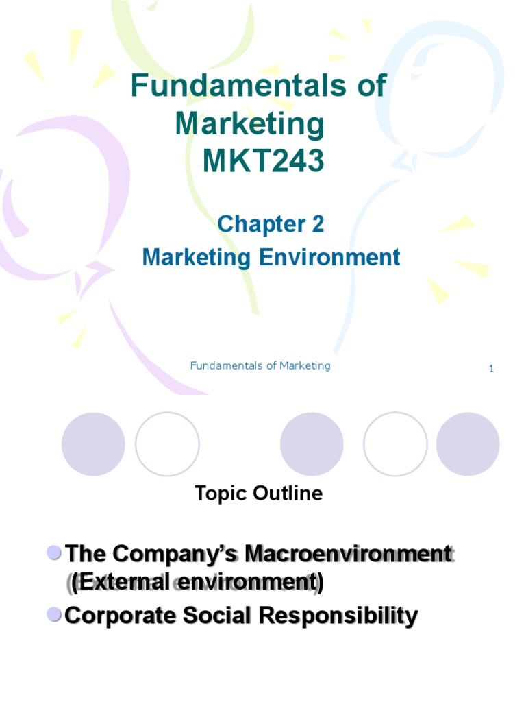 CHAPTER 2 Marketing Environment | PDF | Cost Of Living | Inflation