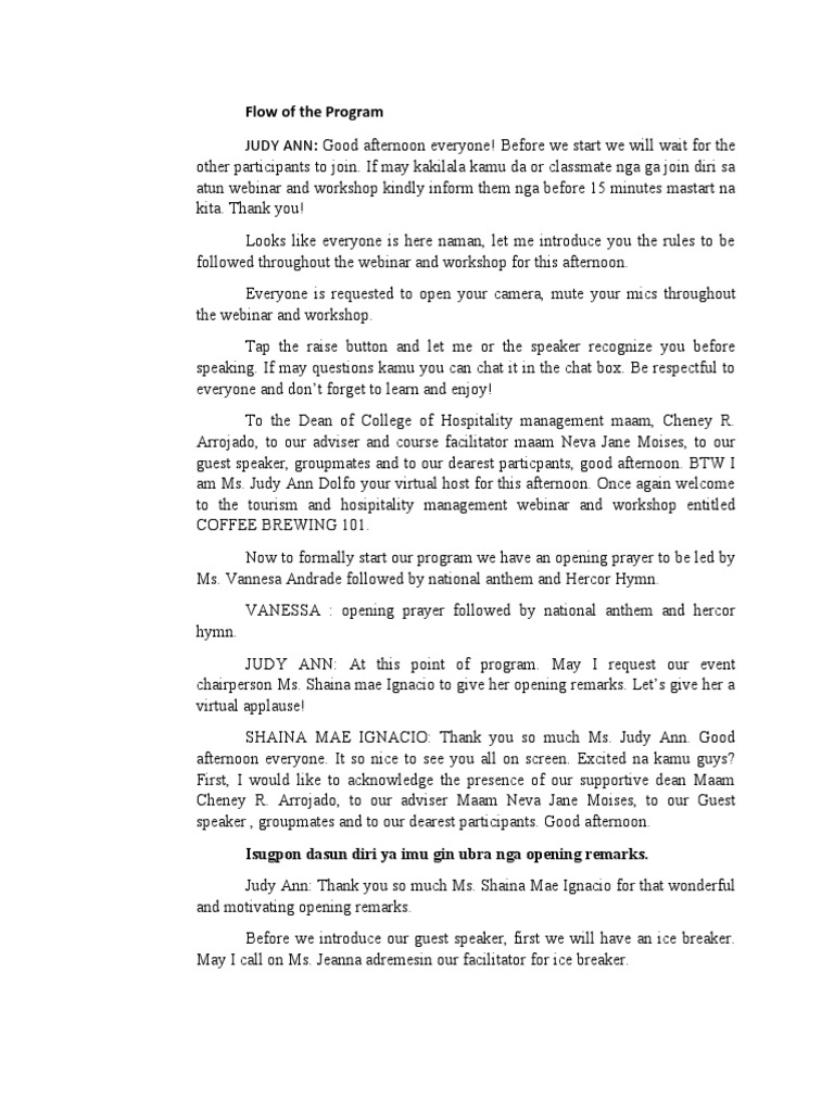 Flow of The Program | PDF | Career & Growth | Social Science