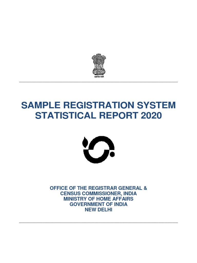 Srs Stat 2020 | PDF | Total Fertility Rate | Infant Mortality