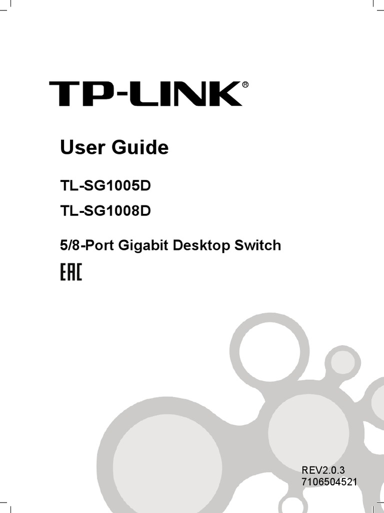 TP Link Ethernet Switch | PDF | Network Switch | Ethernet