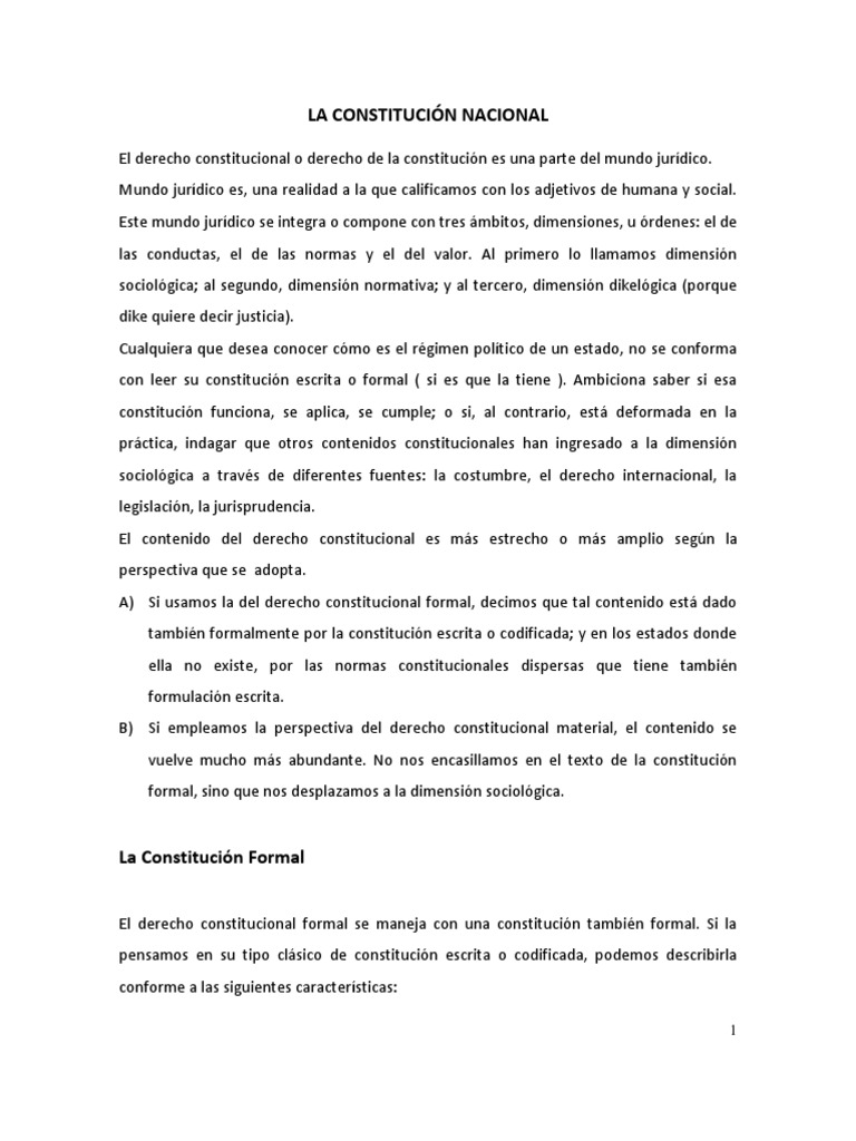 3 La Constitución Nacional Pdf Constitución Legislador