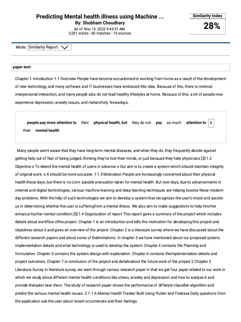 Mental Health Prediction | Download Free PDF | Machine Learning ...