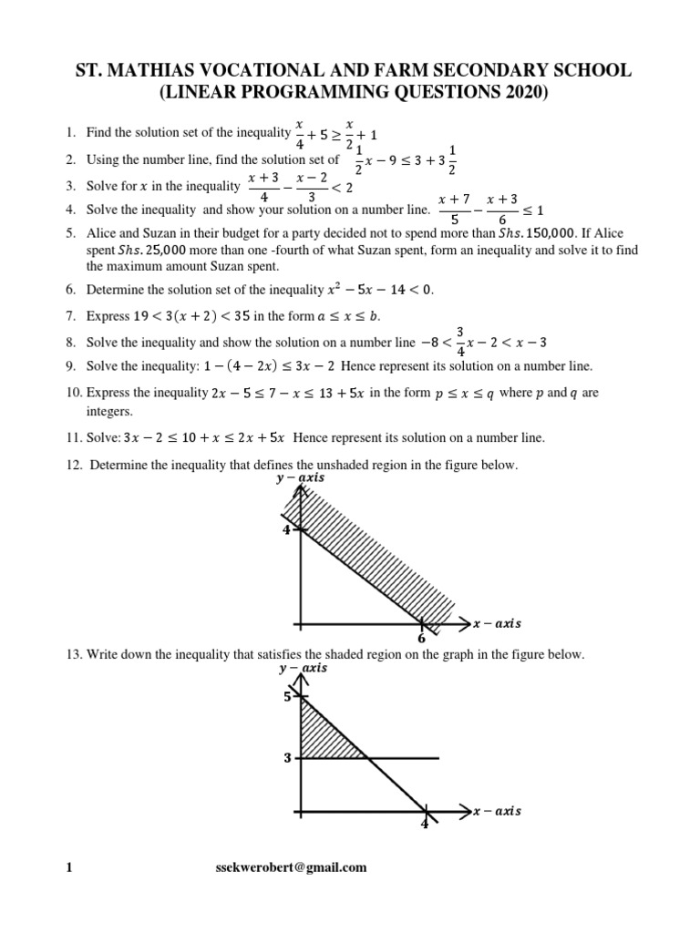 O'level Linear Programming | PDF | Maxima And Minima | Bus