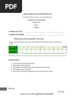 s.1 Mathematics End of Term 2 | PDF | Triangle | Elementary Mathematics
