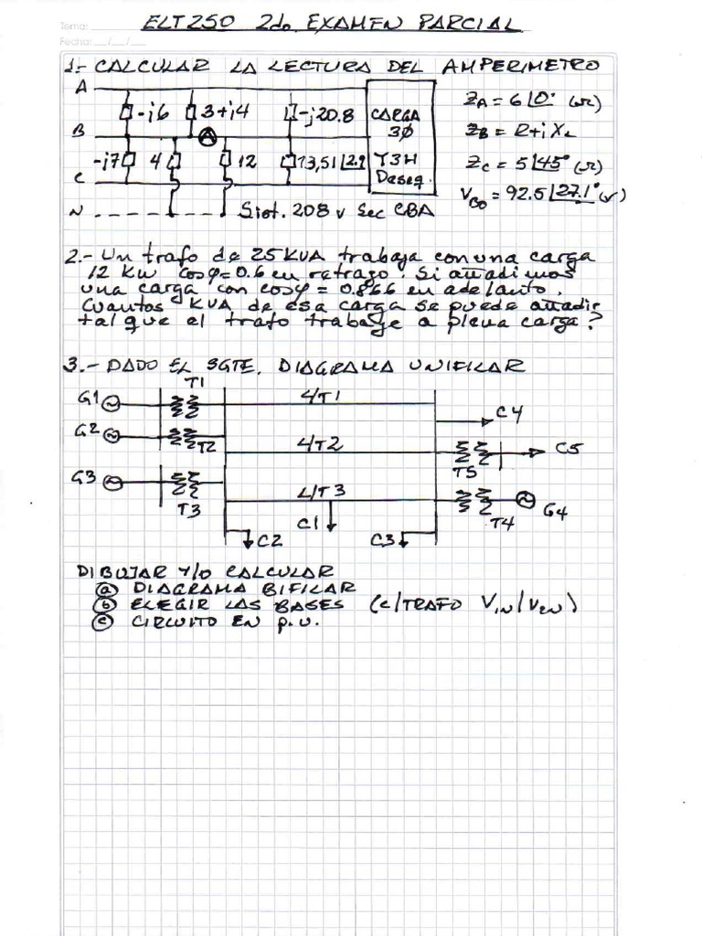 ELT 250 2do EXAMEN PARCIAL | PDF