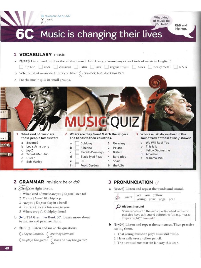 EF Elem Unit 6C | PDF | Performing Arts