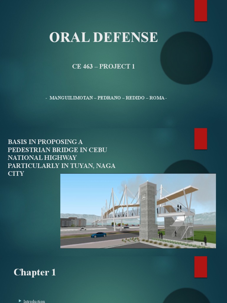 BASIS IN PROPOSING A PEDESTRIAN BRIDGE IN Tuyan Naga City | PDF ...