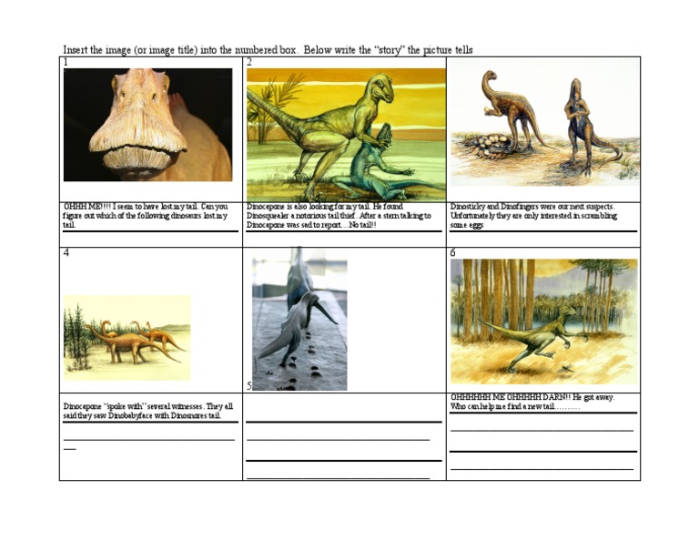 Dino Photo Storyboard | PDF