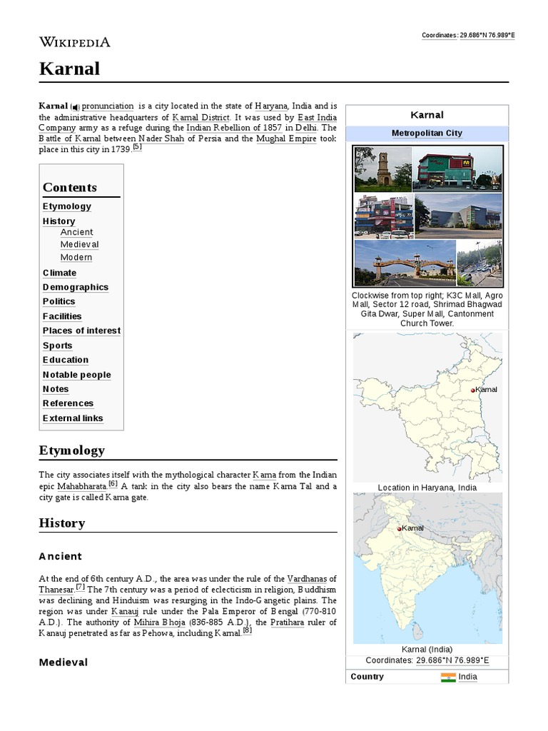 Karnal | PDF