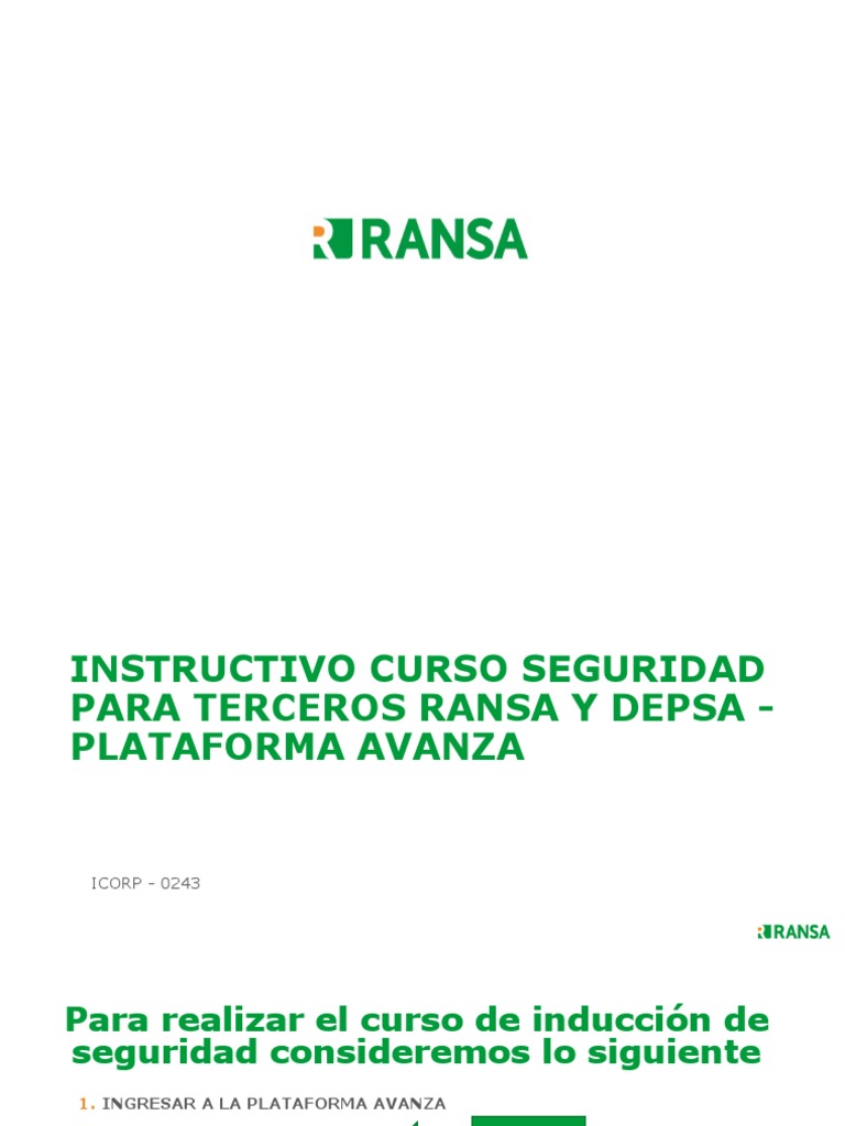 Instructivo Plataforma Avanza 2021 | PDF