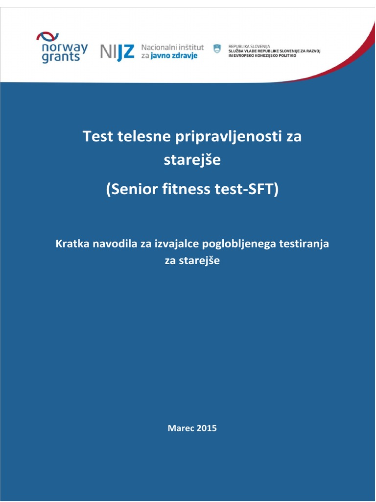 Senior Fitness Test-Sft | PDF
