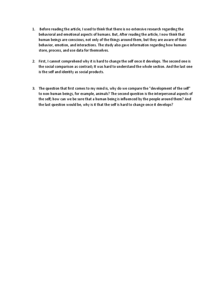 Metacognitive Reading Report 1 | PDF