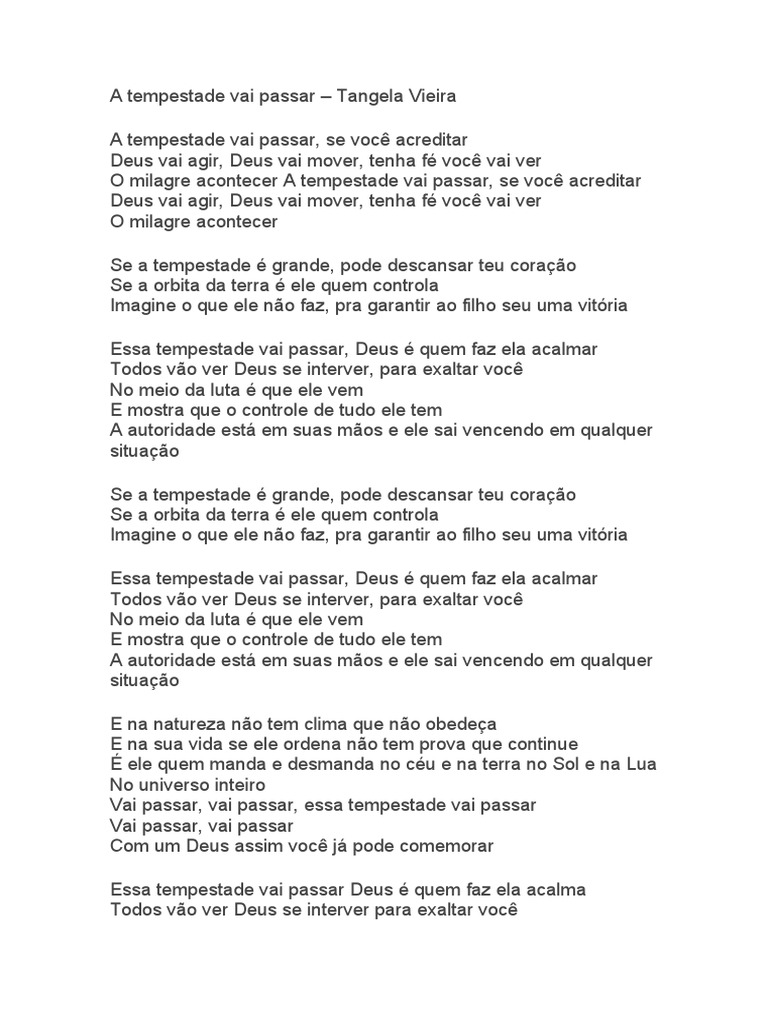 A fé em Deus supera qualquer tempestade | PDF | Deus | Terra