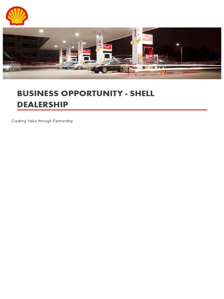 AP Self-Employed Dealership - Shell India | PDF