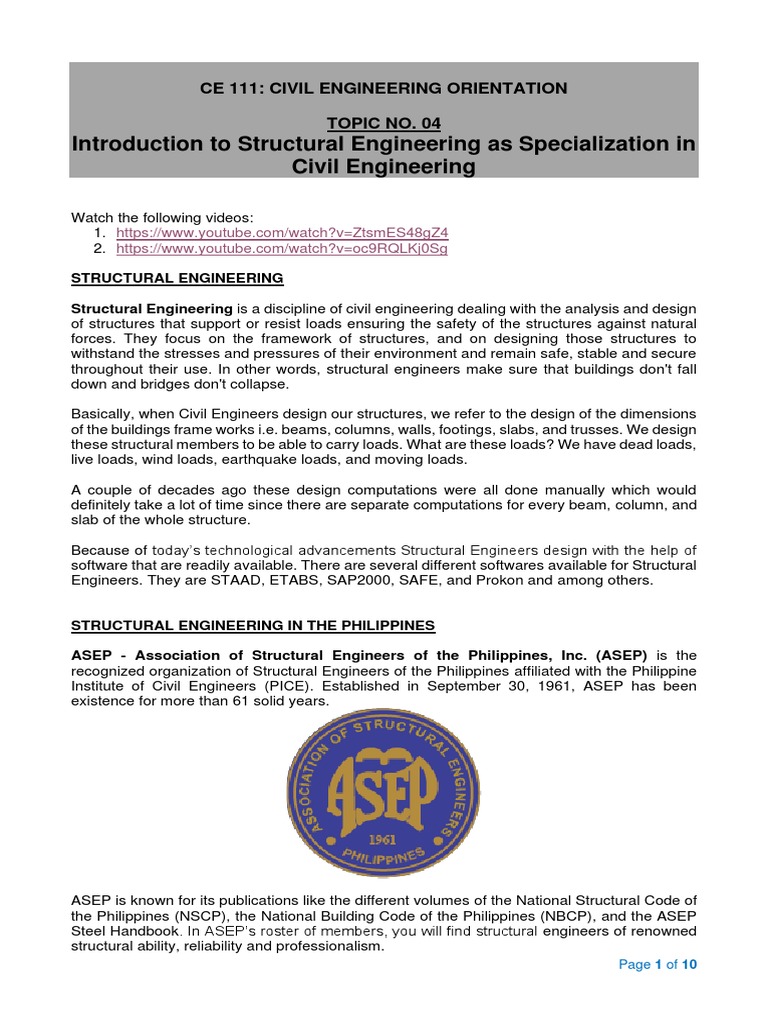 Introduction to Structural Engineering | PDF | Beam (Structure ...