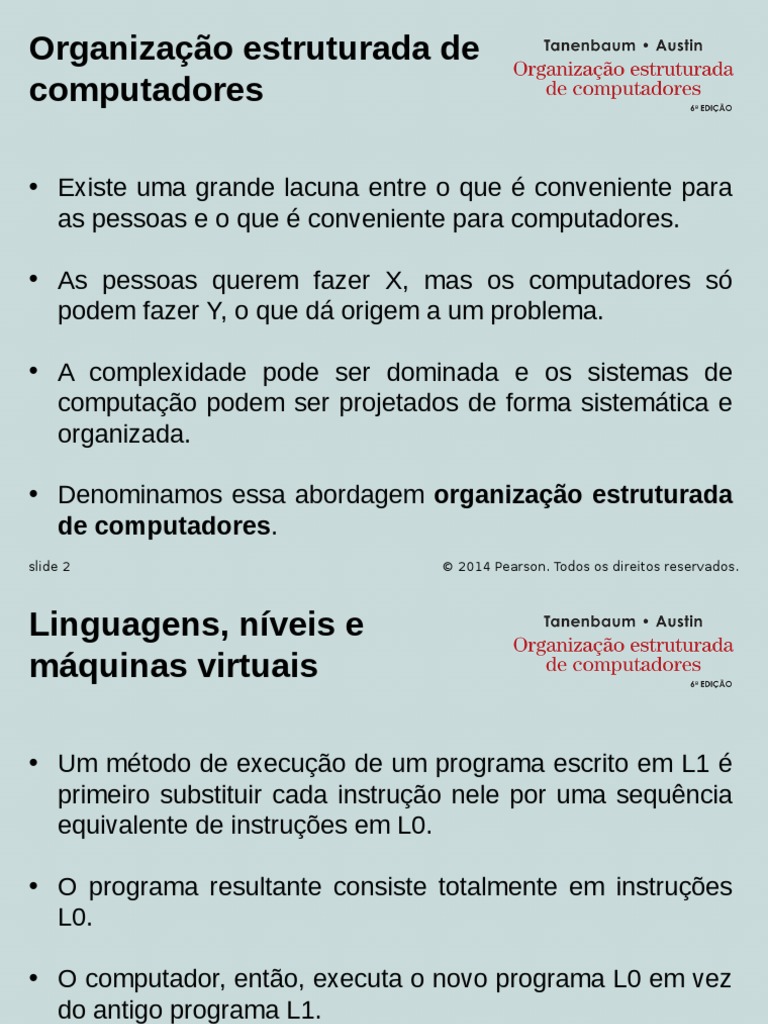 Capitulo1 Tanenbaum | PDF | PCs (computadores) | Programação