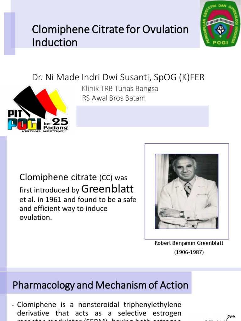 Dr. Ni Made Indri - CC For Ovulation Induction | PDF | Estrogen | Human Chorionic Gonadotropin