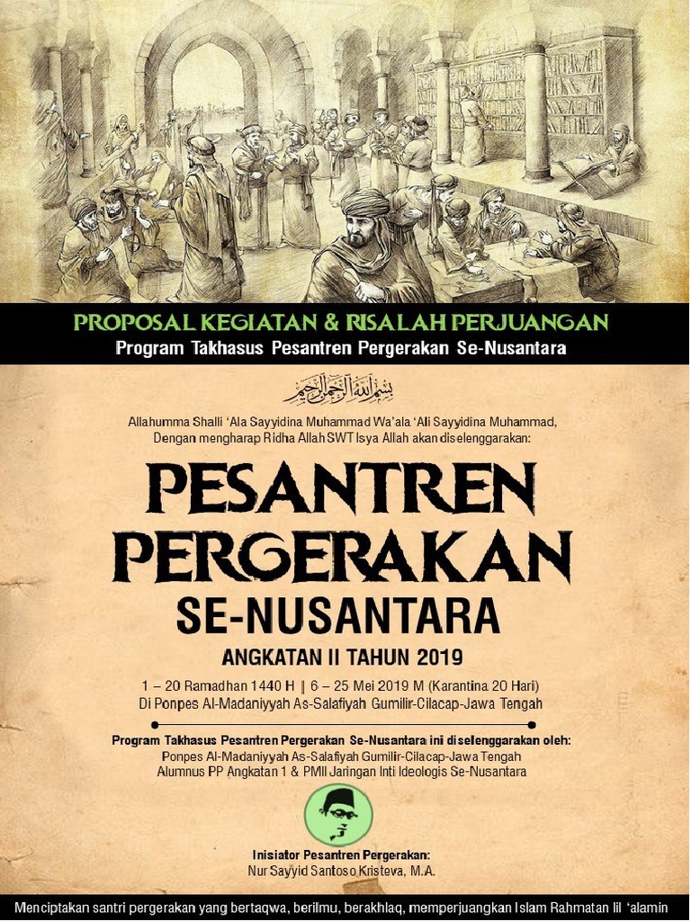New - Proposal Kegiatan - Risalah Perjuangan - Pesantren Pergerakan 2019 | PDF