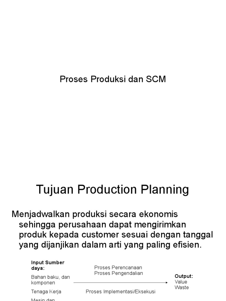 ERP Pertemuan 13 - Proses Produksi Dan SCM | PDF