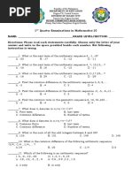 Harmonic Sequences Answers | PDF | Arithmetic Mean | Sequence
