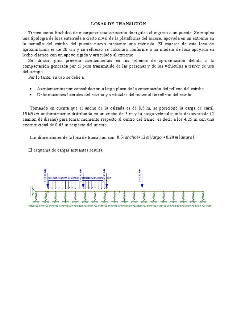 Losa de Transición | PDF | Hormigón | Mecánica
