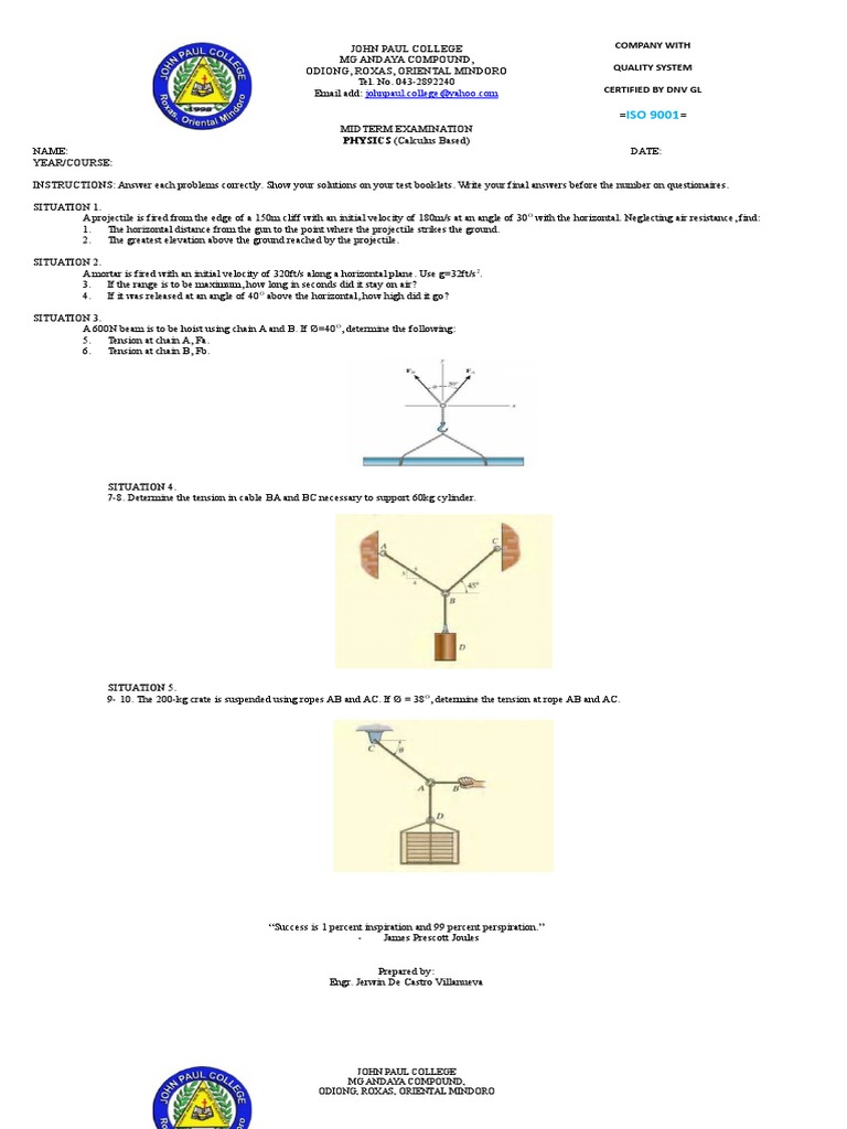2nd Sem Midterm | PDF | Beam (Structure) | Reinforced Concrete