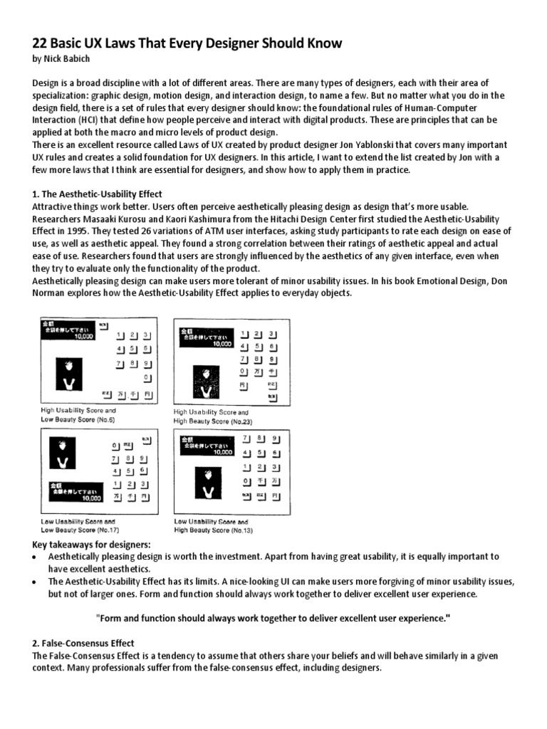 Form and function should always work together to deliver excellent user experience. | PDF ...