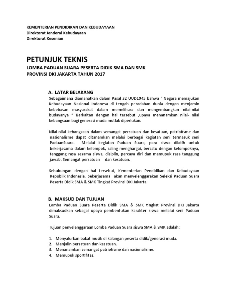 Petunjuk Teknis | PDF | Seni
