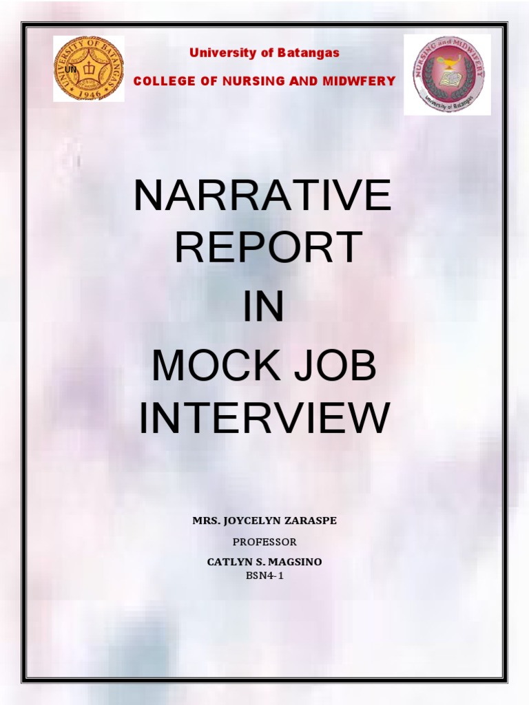 Narrative Report Magsino Catlyn S. | PDF | Job Interview | Psychology