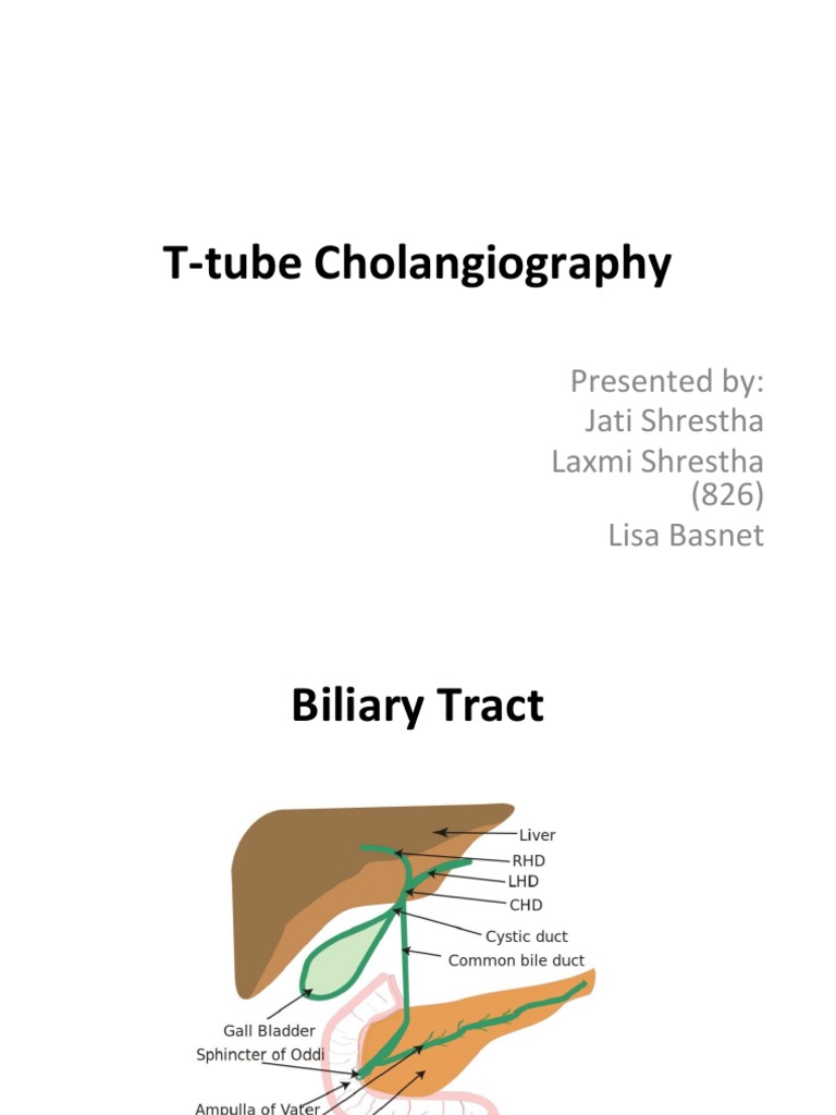 T Tube Cholangiography Pdf