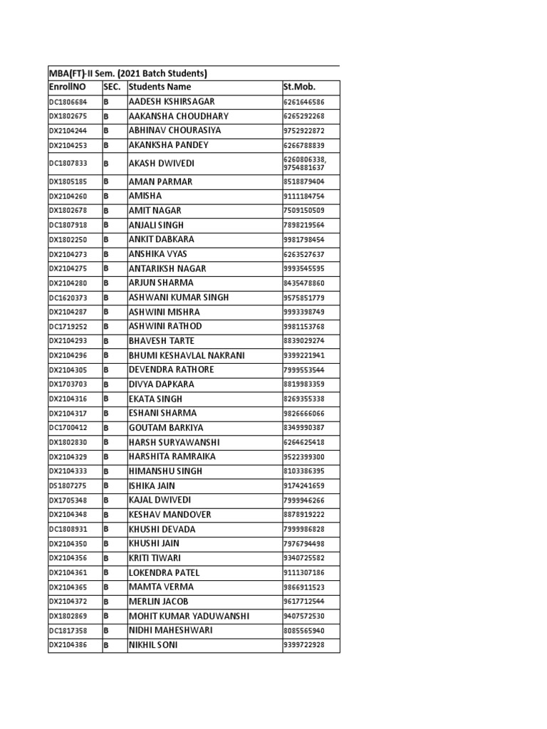 Mba Ii Sec B | PDF
