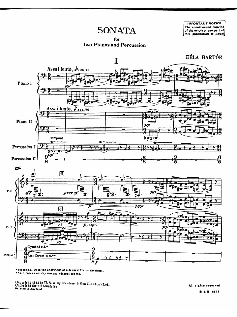 Bartok Concerto 1 | PDF