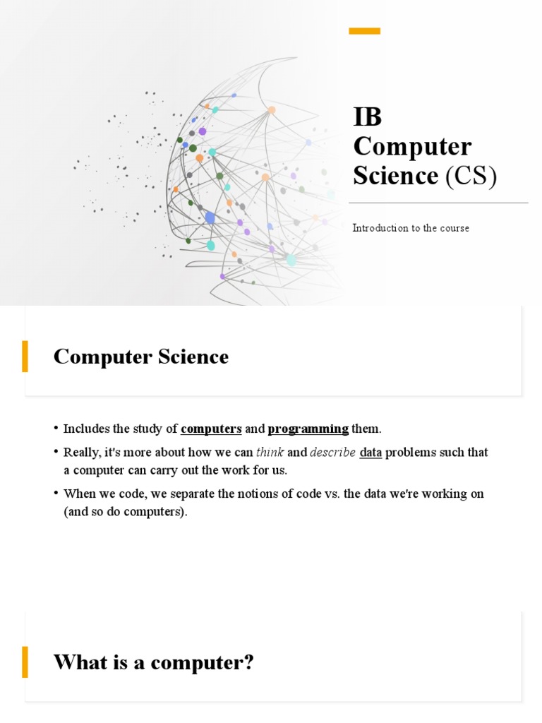 IB Computer Science Intro | PDF | Computer Programming | Programming Language