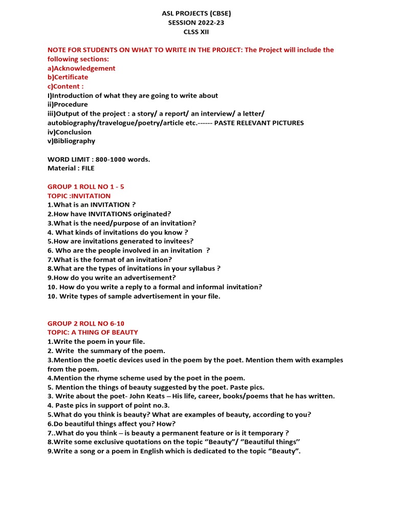 CL Xii Asl Projects | PDF | Poetry | Crimes