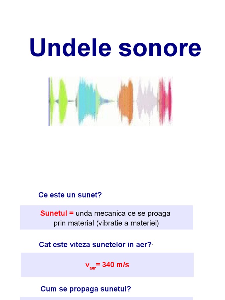 Unde Sonore | PDF